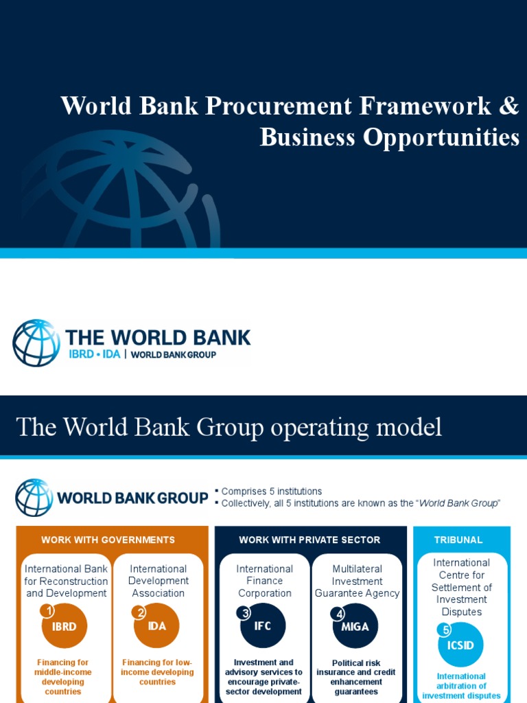World Bank Procurement Framework & Business Opportunities | PDF | World ...