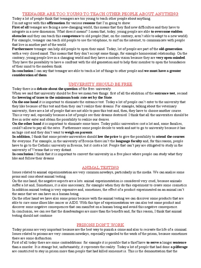 Teenager Are Too Young To Teach Other People About Anything | Download ...