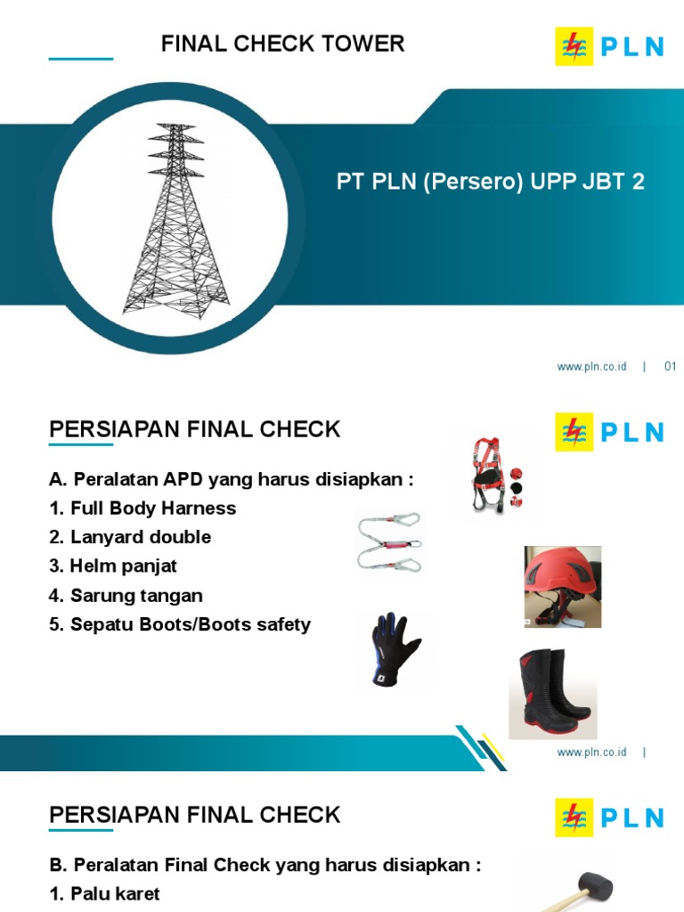 Final Check Tower: PT PLN (Persero) UPP JBT 2 | PDF