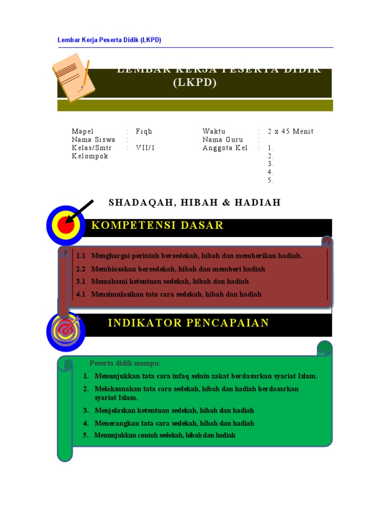 Contoh LKPD | PDF