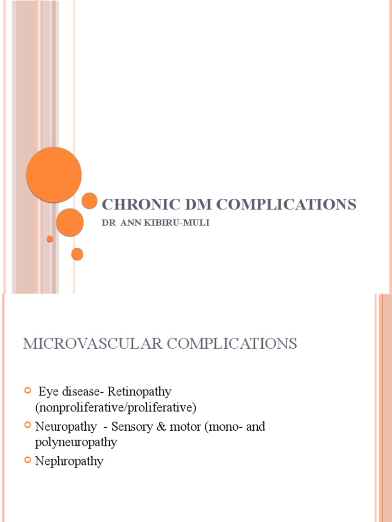 Chronic DM Complications | PDF | Chronic Kidney Disease | Diabetes