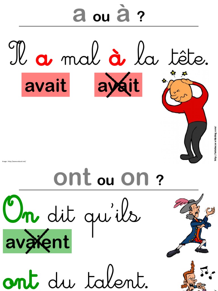 Affiches sur les homophones français | PDF | Bien-être