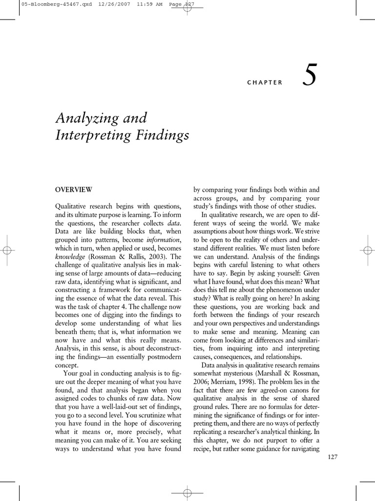 How To Interpret Analyse | PDF | Qualitative Research | Analysis
