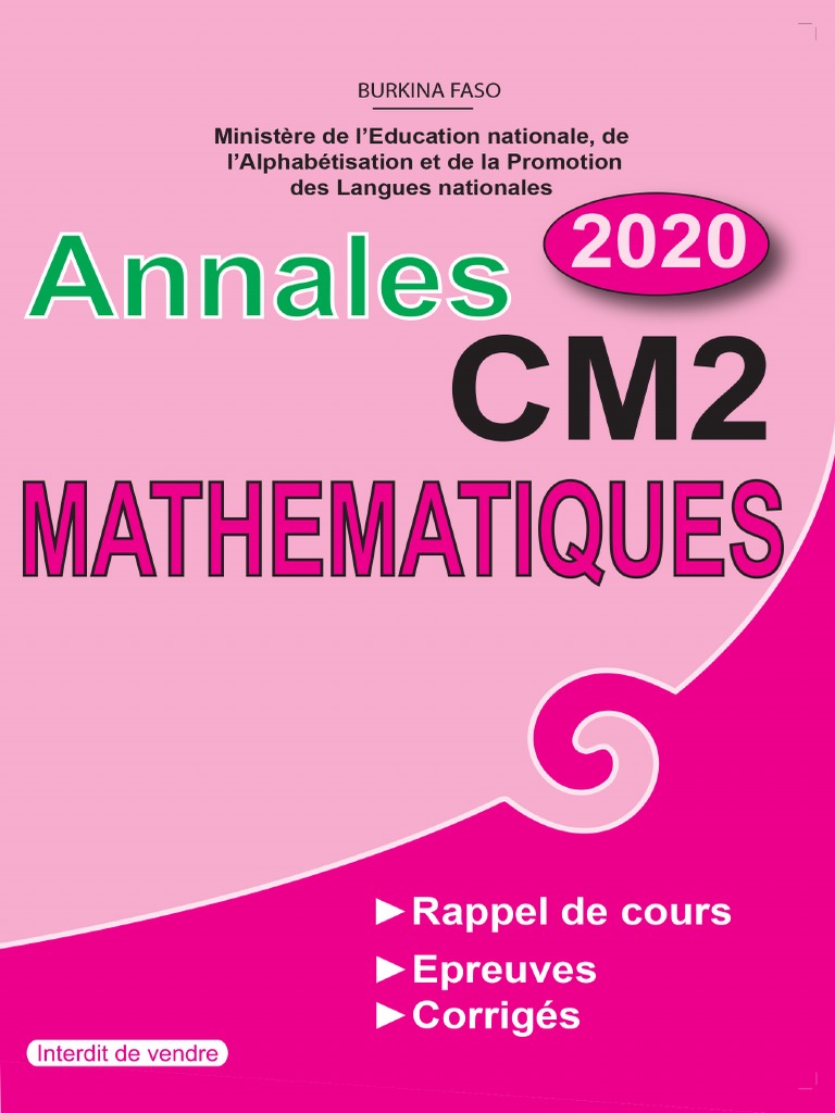 Exemples d'épreuves de maths CM2 | PDF | Méthodes et références ...