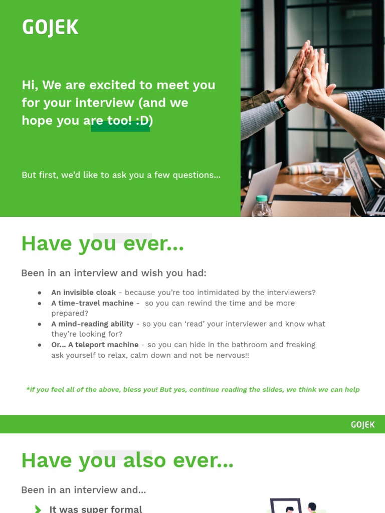 Gojek Interview Preparation Guide | PDF | Career & Growth | Lifestyle