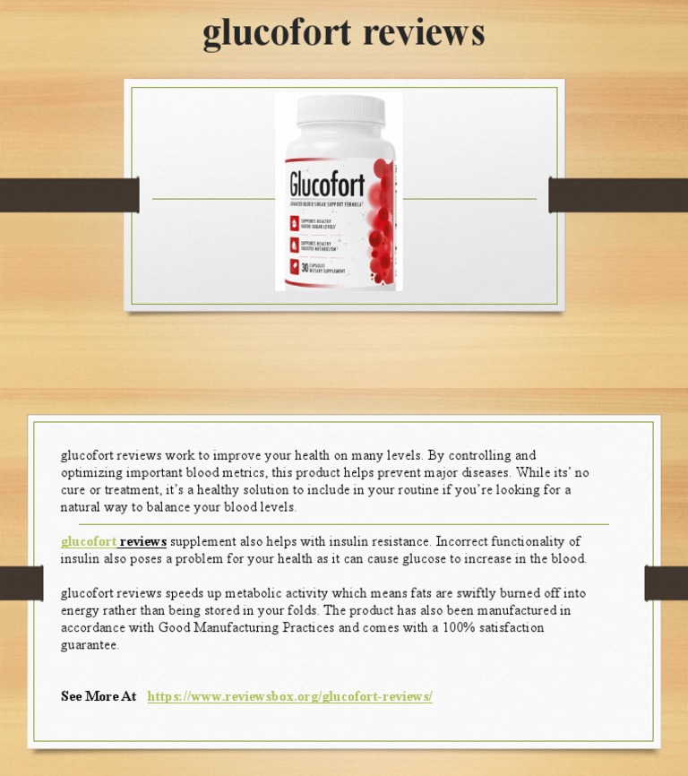 Glucofort Reviews | PDF