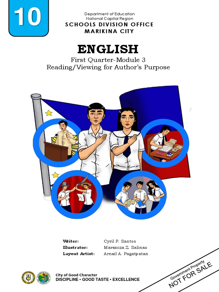 English: First Quarter-Module 3 Reading/Viewing For Author's Purpose ...