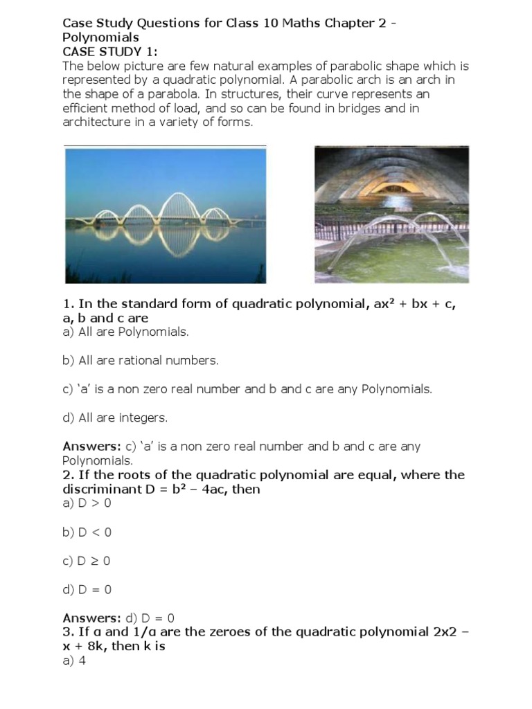 2 Case Study Maths | PDF | Polynomial | Mathematics