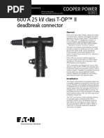 600 A 35 KV Class Deadbreak Apparatus Bushing: Cooper Power | PDF ...