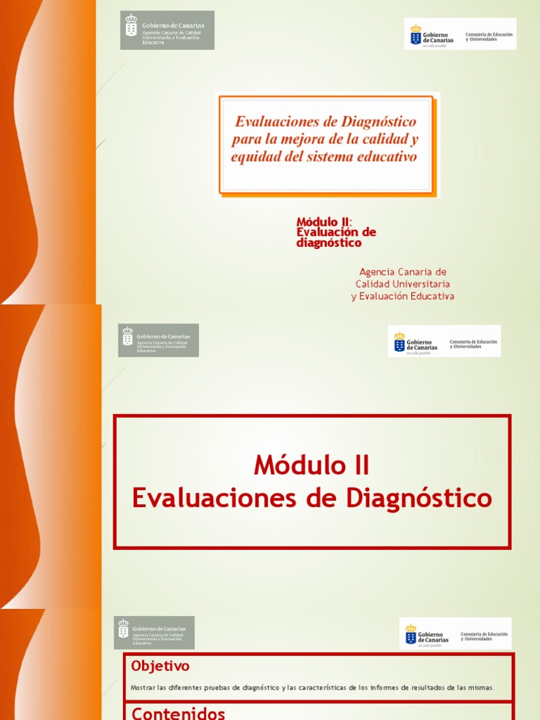Módulo 2 Parte 1. Evaluaciones de Diagnóstico | PDF | Educación primaria | Evaluación