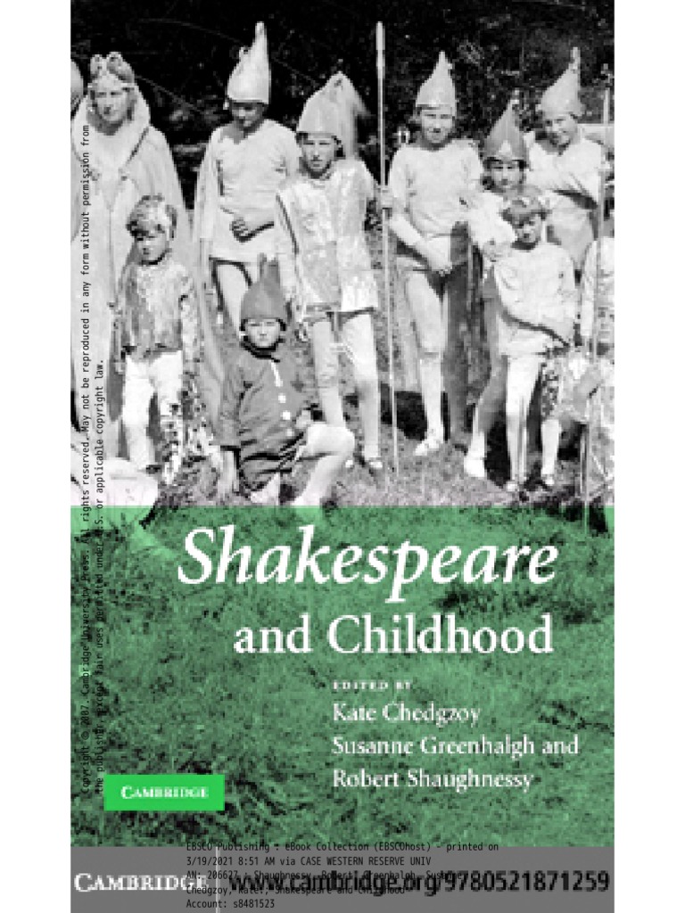 Kate Chedgzoy Susanne Greenhalgh and Robert Shaughnessy - Shakespeare ...