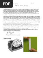 Ruler Drop Test | PDF | Validity (Statistics)