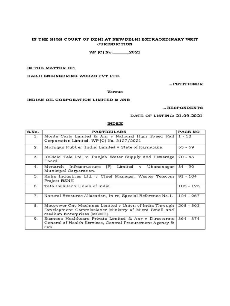 Harji Judgement Index | PDF