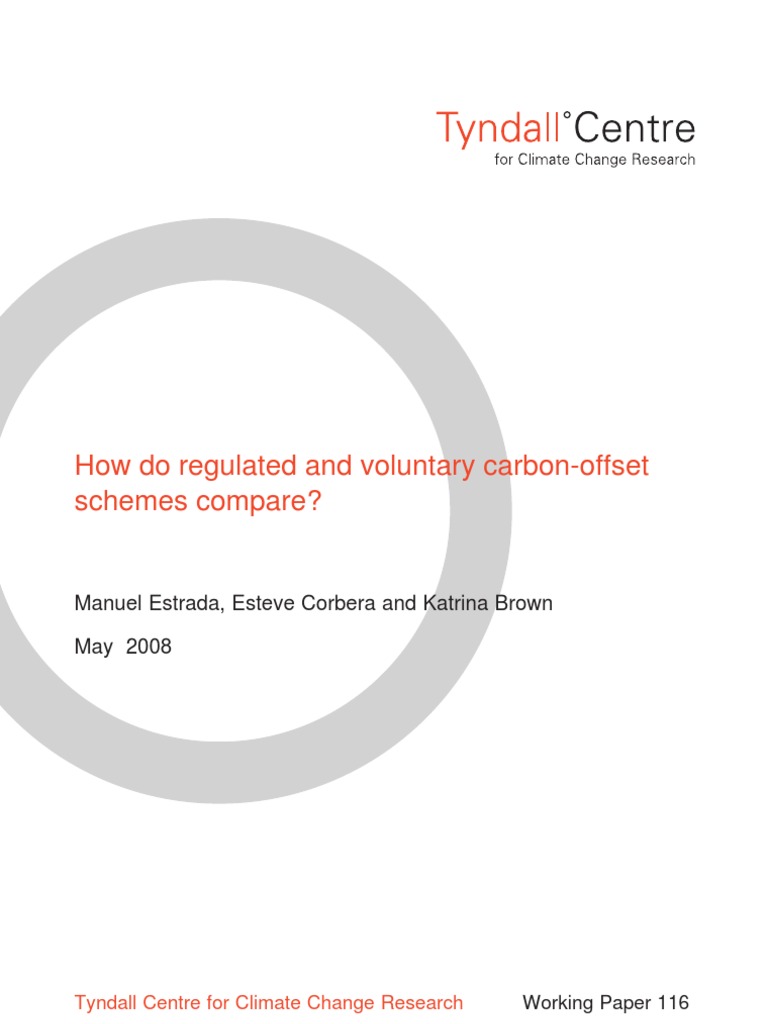 How Do Regulated and Voluntary Carbon-Offset Schemes Compare? | PDF ...