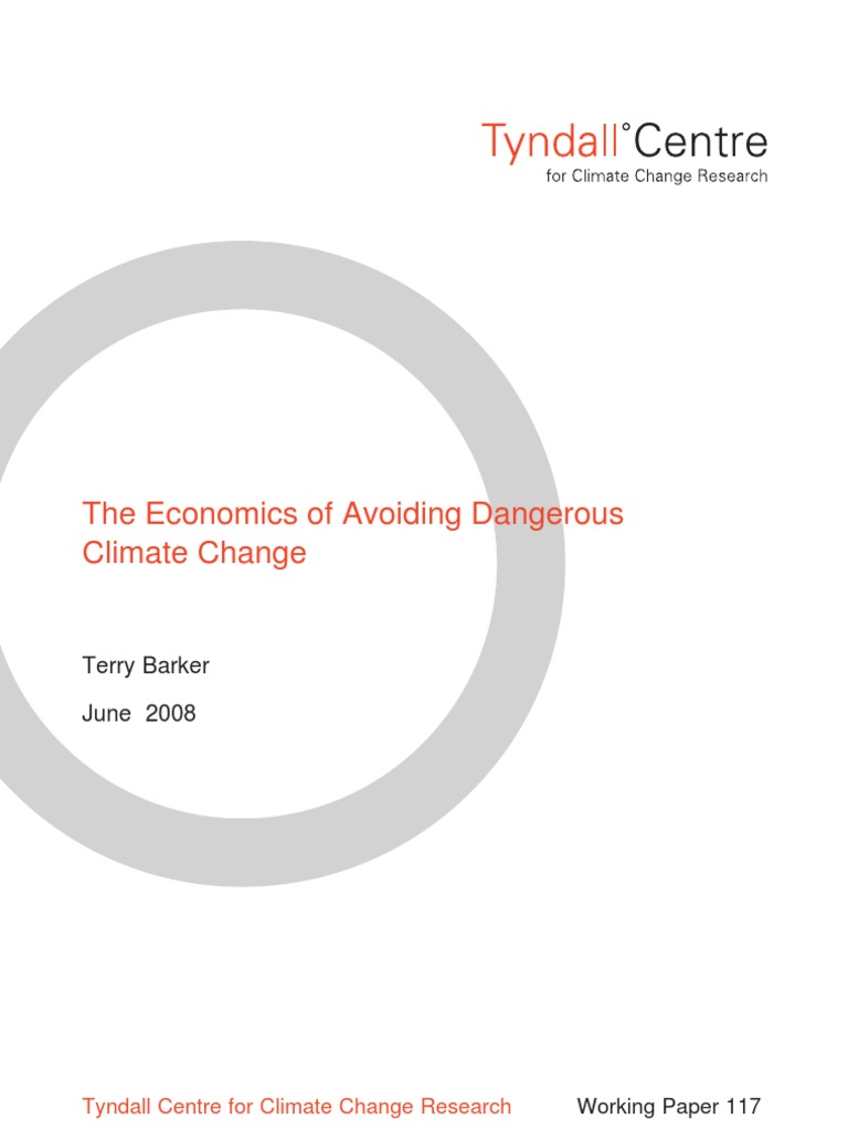 The Economics of Avoiding Dangerous Climate Change | PDF | Economics Of ...
