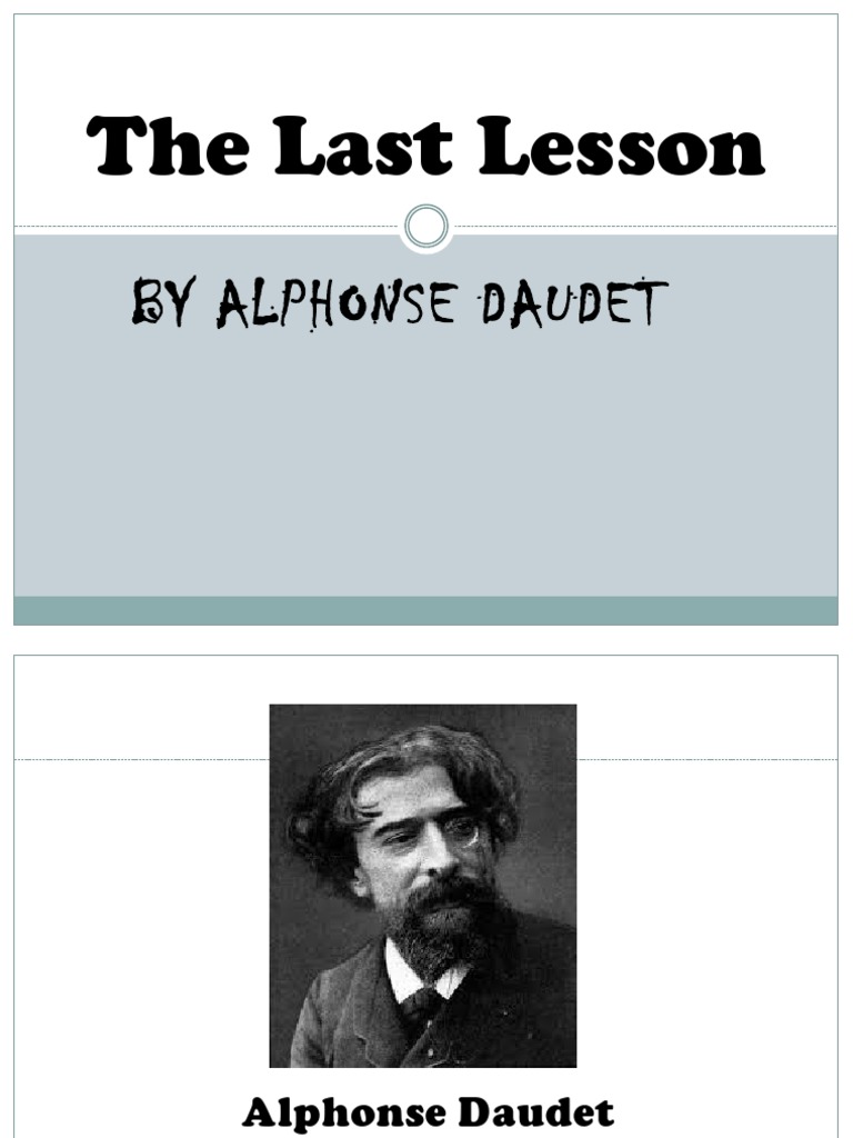 English - The Last Lesson | PDF | Human Communication
