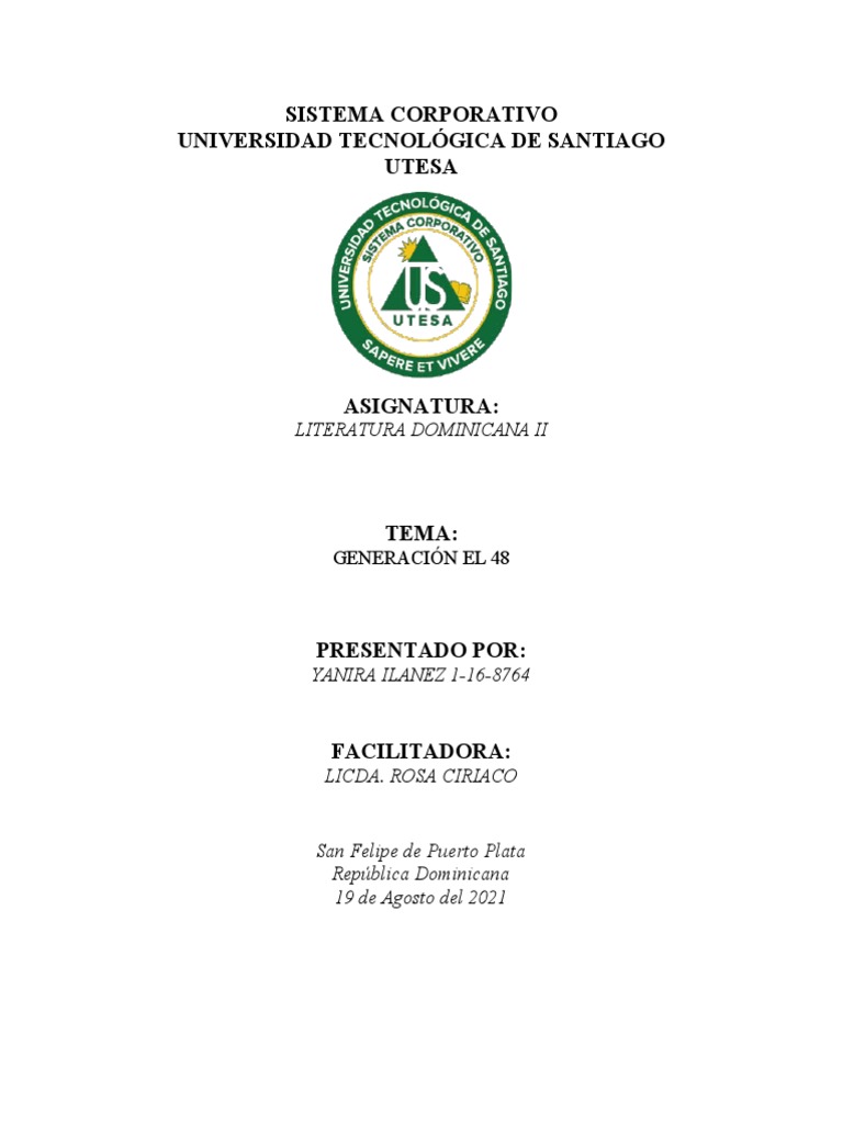 Características de la Generación del 48 | PDF | Cuentos