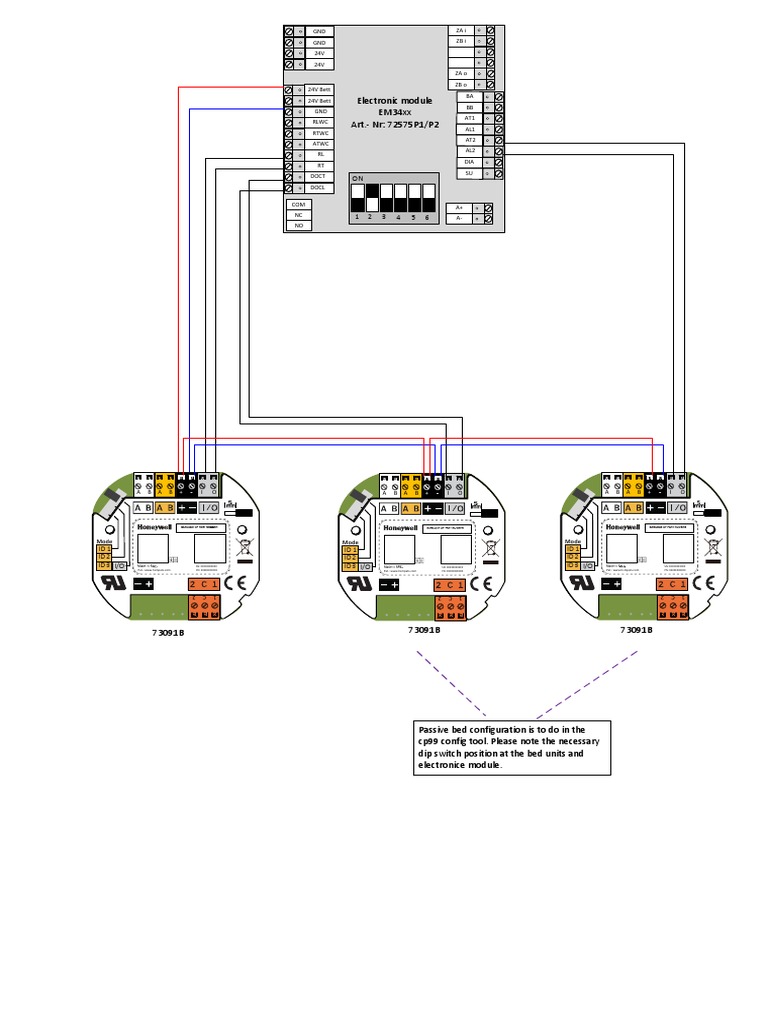 Visio-EM340 Mit 3 Betteneinheiten 73091B | PDF