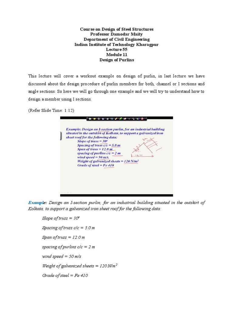 Lec 55 | PDF | Bending | Building Engineering