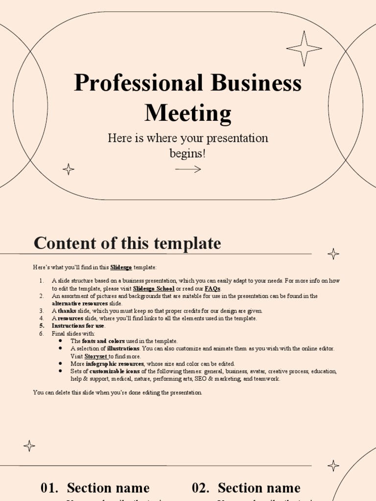 Professional Business Meeting Template | PDF | Planets | Jupiter