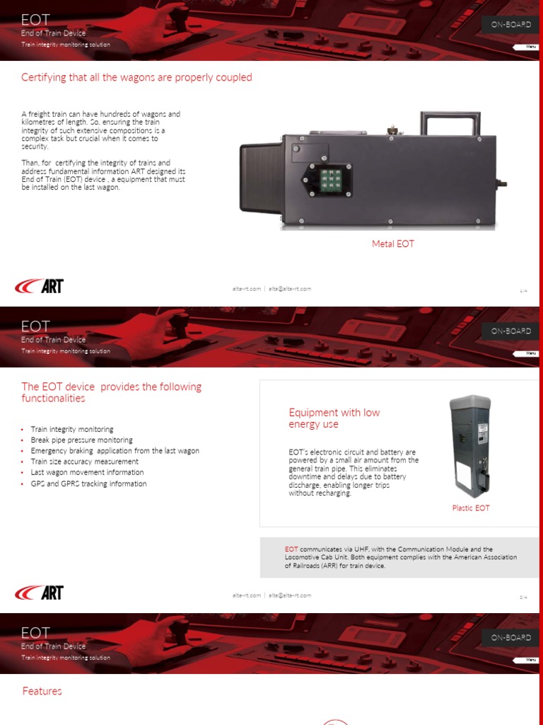 Certifying That All The Wagons Are Properly Coupled: End of Train ...