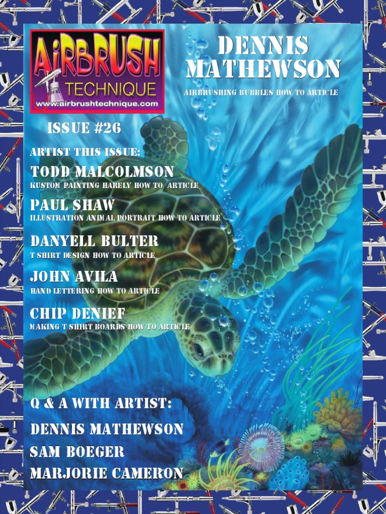 Airbrush Technique Magazine Issue 26 | PDF | Paintings | Paint