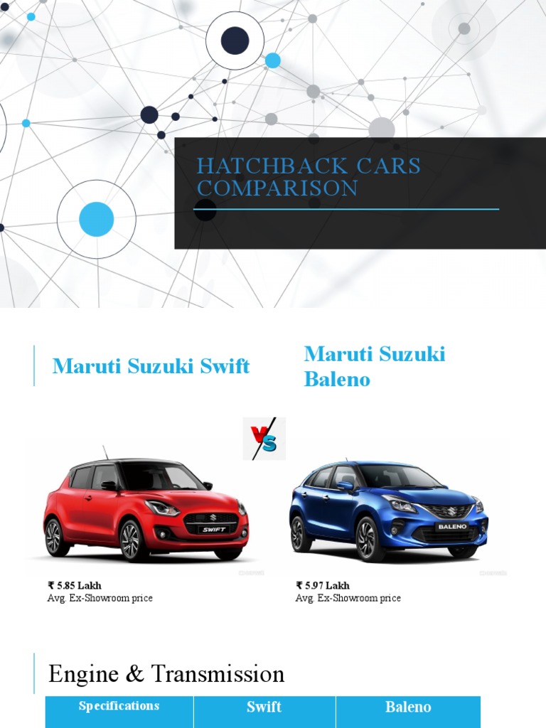 Hatchback Cars Comparison | PDF | Automotive Technologies | Product ...