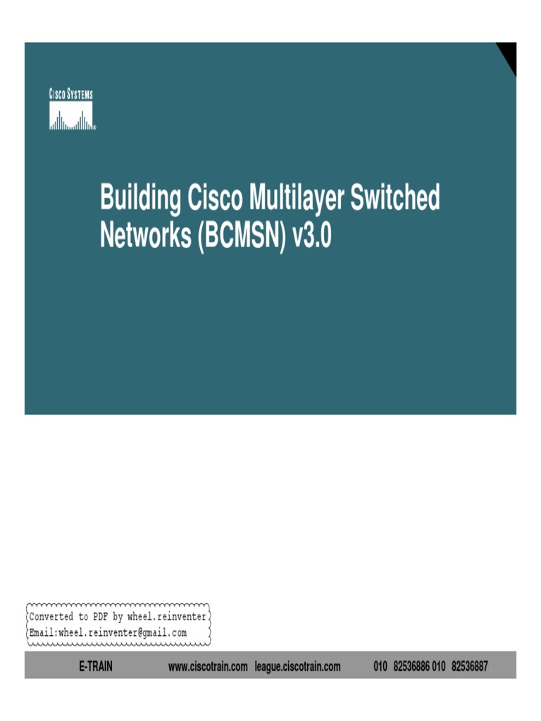 CCNP BCMSN Slides | PDF | Cisco Certifications | Computer Network