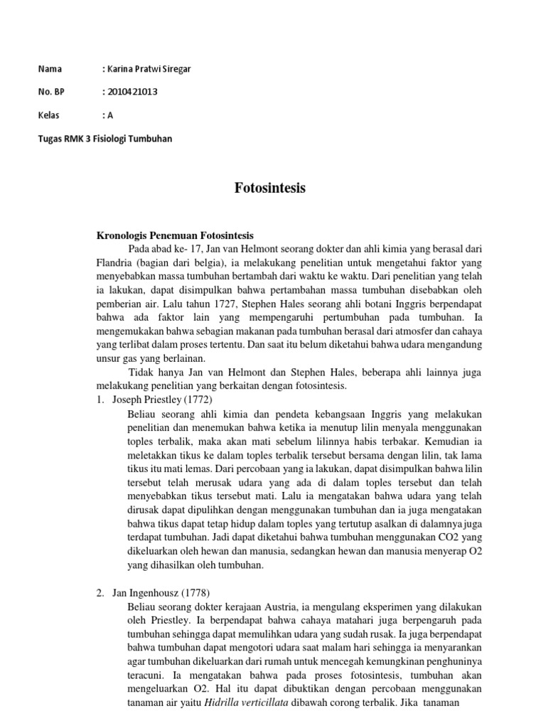 RMK Fistum 3 - Karina Pratiwi Siregar - 2010421013 - A | PDF