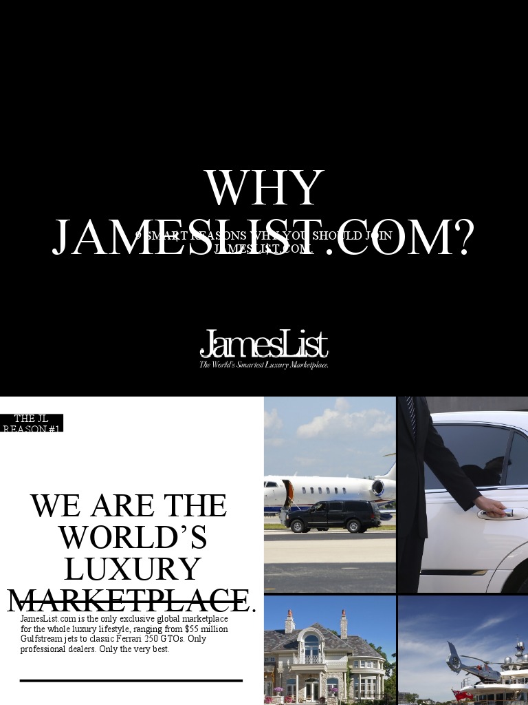 Jameslist Category Cars | PDF | Luxury Goods | Service Industries