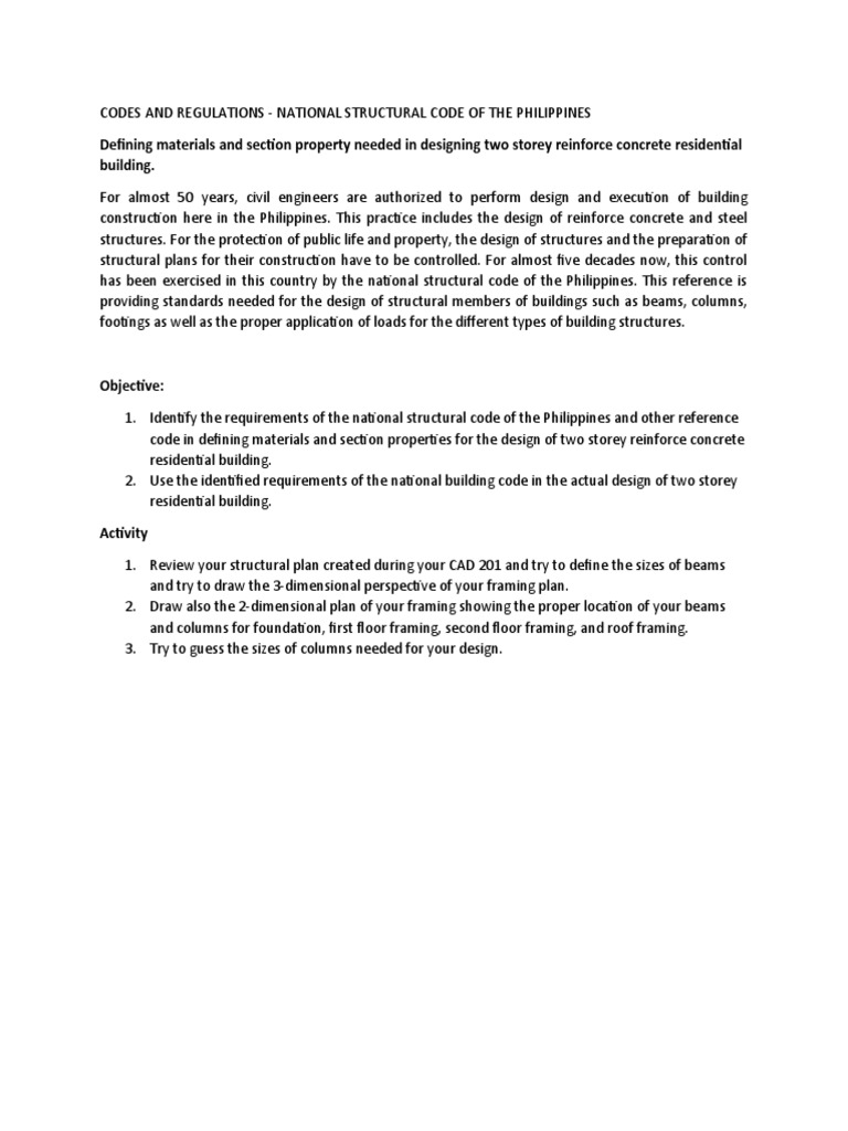 NSCP 2015 Minimum Requirements for Beams and Columns | PDF | Concrete ...