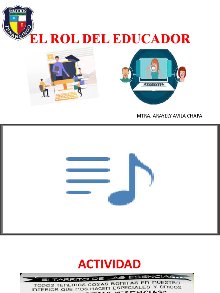 El Rol Del Educador | PDF | Aprendizaje | Maestros