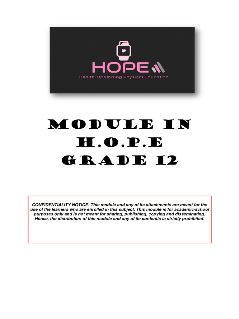 Module in H.O.P.E Grade 12 | PDF | Dances | Folklore