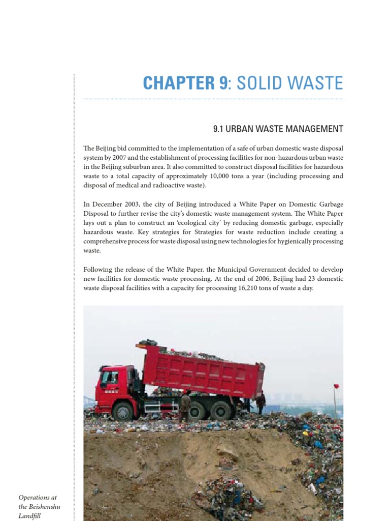 Beijing Urban Waste Management Strategies | PDF | Municipal Solid Waste ...
