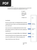 MUET Writing Email Sample | PDF | Human Communication