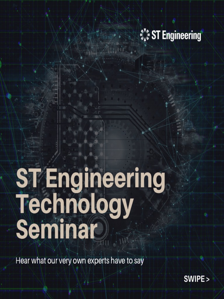 ST Engineering Technology Seminar | PDF | Cloud Computing | Analytics
