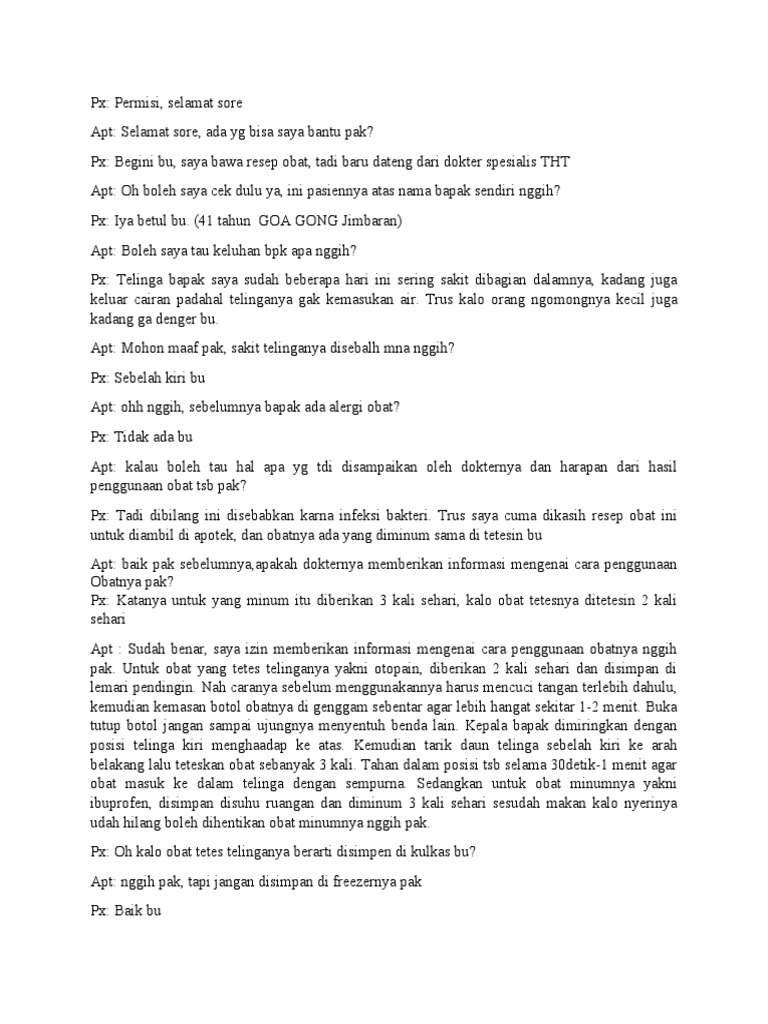 Panduan Penggunaan Otopain dan Ibuprofen untuk Infeksi Telinga | PDF