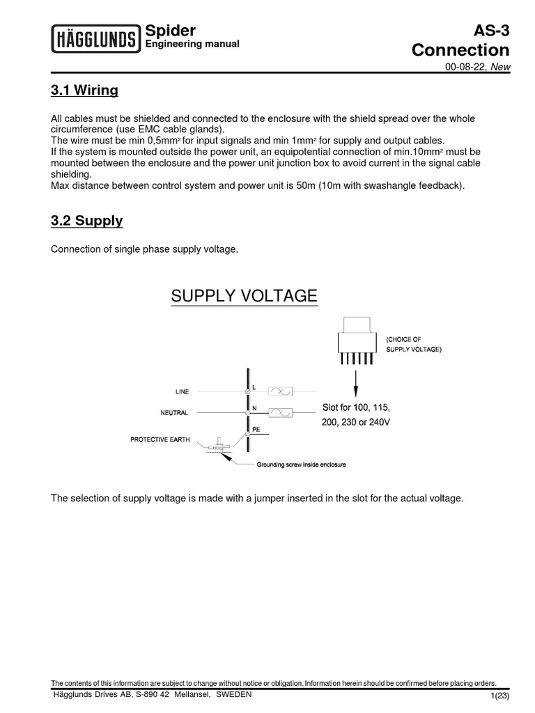 Spider AS-3: Connection | PDF | Relay | Switch