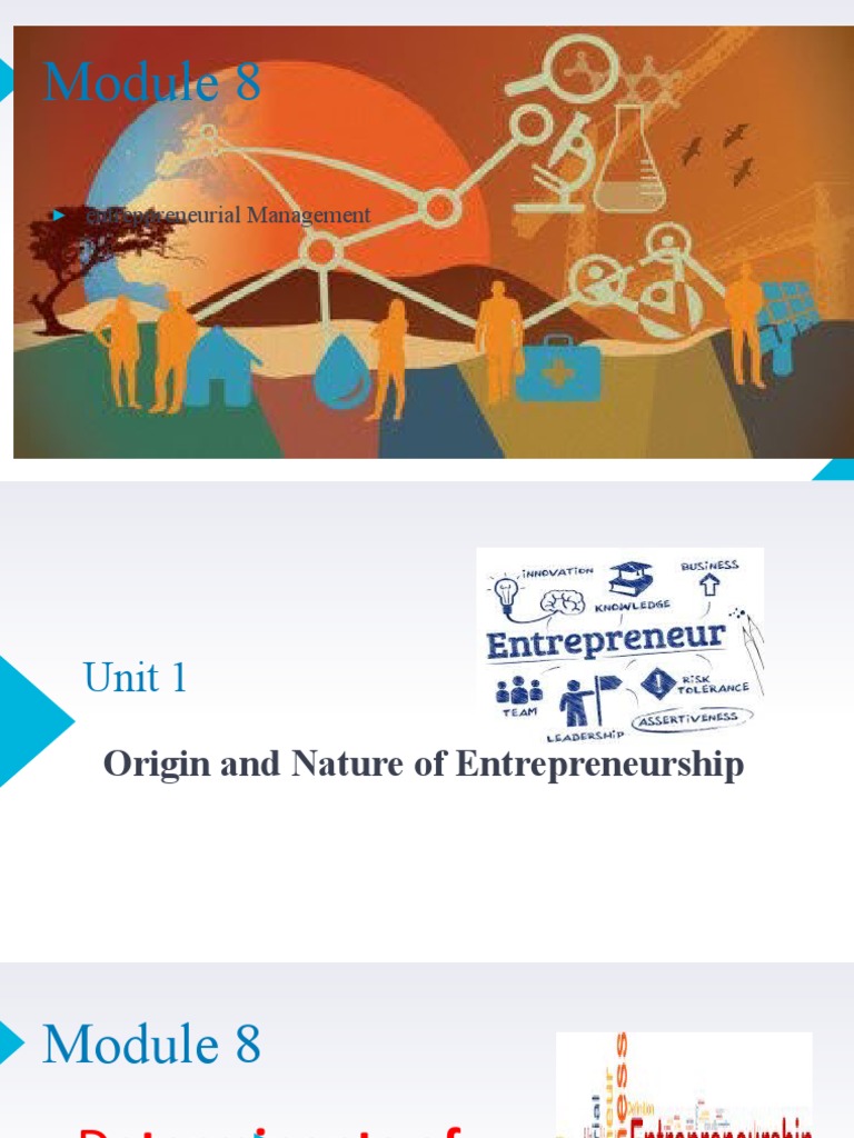 Module 8 Determinants of Successful Entrepreneurs | PDF ...