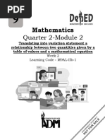 Q2 Mathematics 9 - Module 3 | PDF | Exponentiation | Abstract Algebra