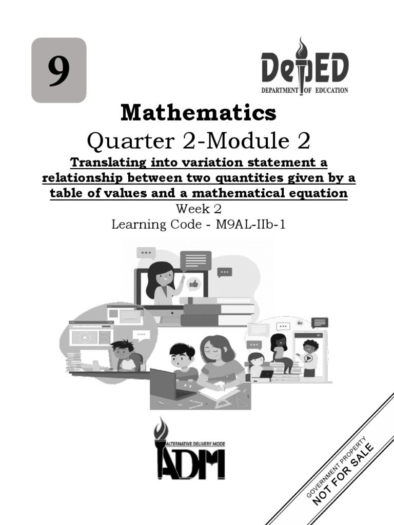 MATH 9 - Q2 - Mod2 | PDF | Variable (Mathematics) | Mathematics