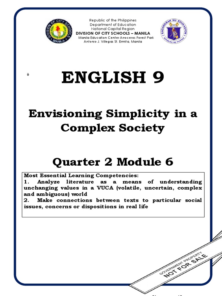 English9-Q2 Module6 | PDF | Graphics | Senses