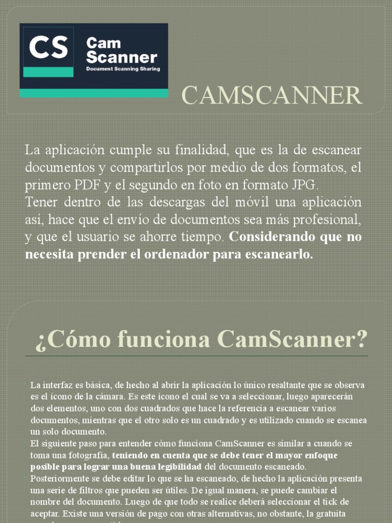 CAMSCANNER | Descargar gratis PDF | Reconocimiento óptico de caracteres ...