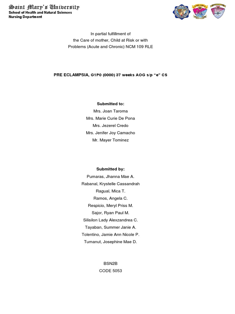 Group Case Study Obstetrics Group 5 From SMU | PDF | Childbirth | Placenta