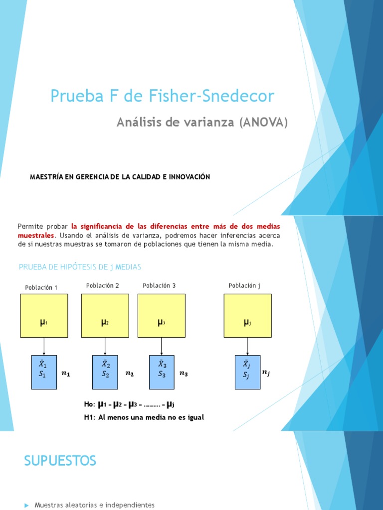 D8 - Prueba F | PDF | Análisis de variación | Análisis estadístico