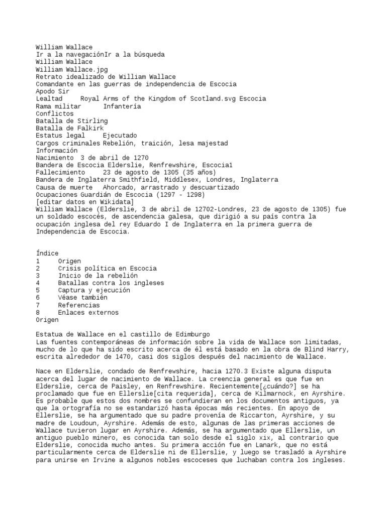 William Wallace | PDF