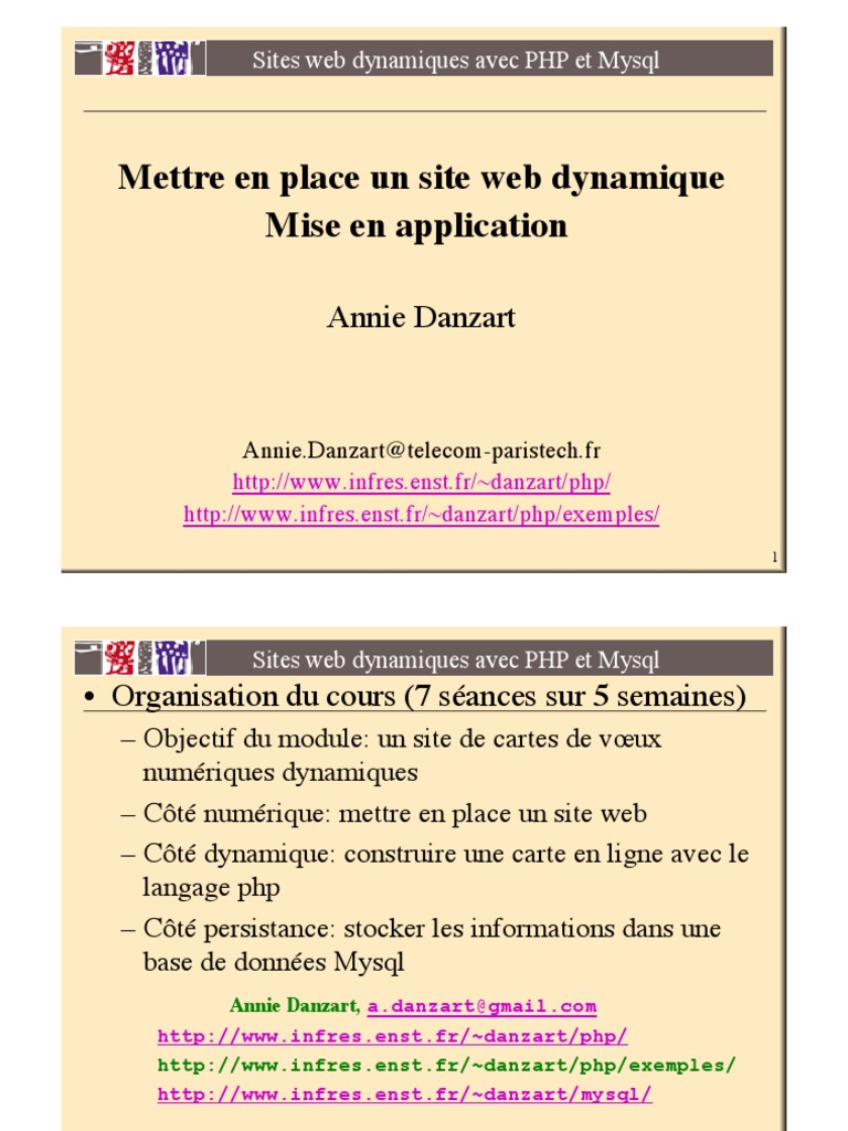 Cours PHP Mysql | PDF | PHP | Internet Cours PHP Mysql | PDF | PHP | Internet