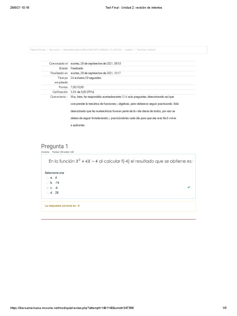 Mate Test 3 | PDF | Funciones y mapeos | Álgebra abstracta