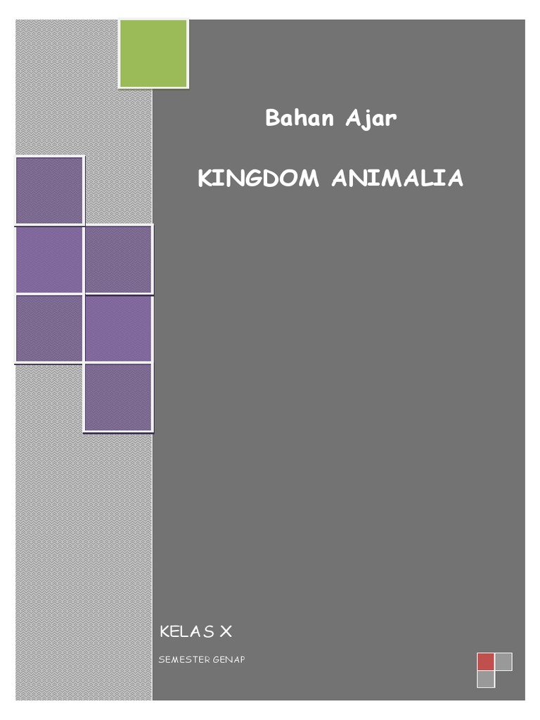 Bahan Ajar Animalia | PDF