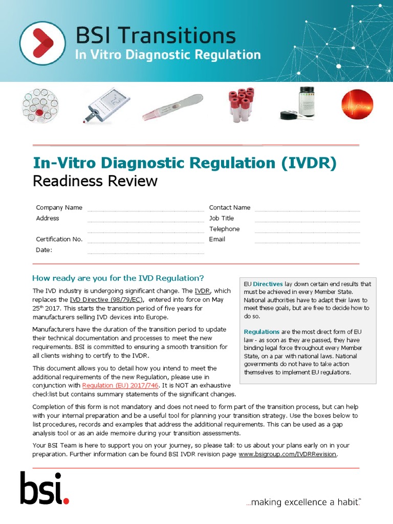 Bsi MD Ivdr Readiness Review en GB | PDF | Quality Management System ...